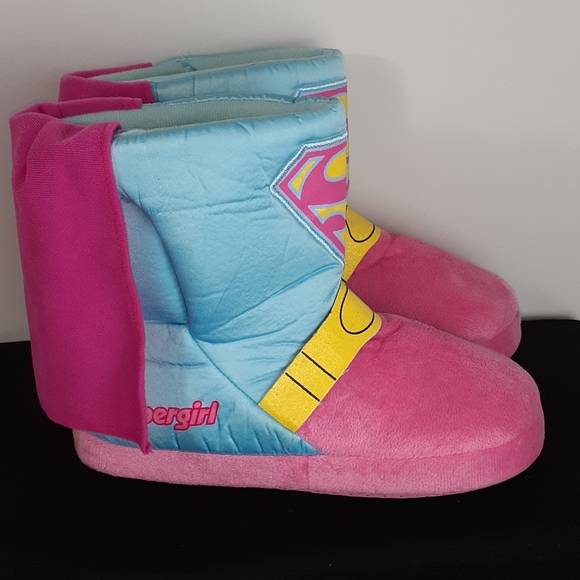 DC Comics | Shoes | Supergirl Dc Comics Bootie Slippers Size 23 | Poshmark